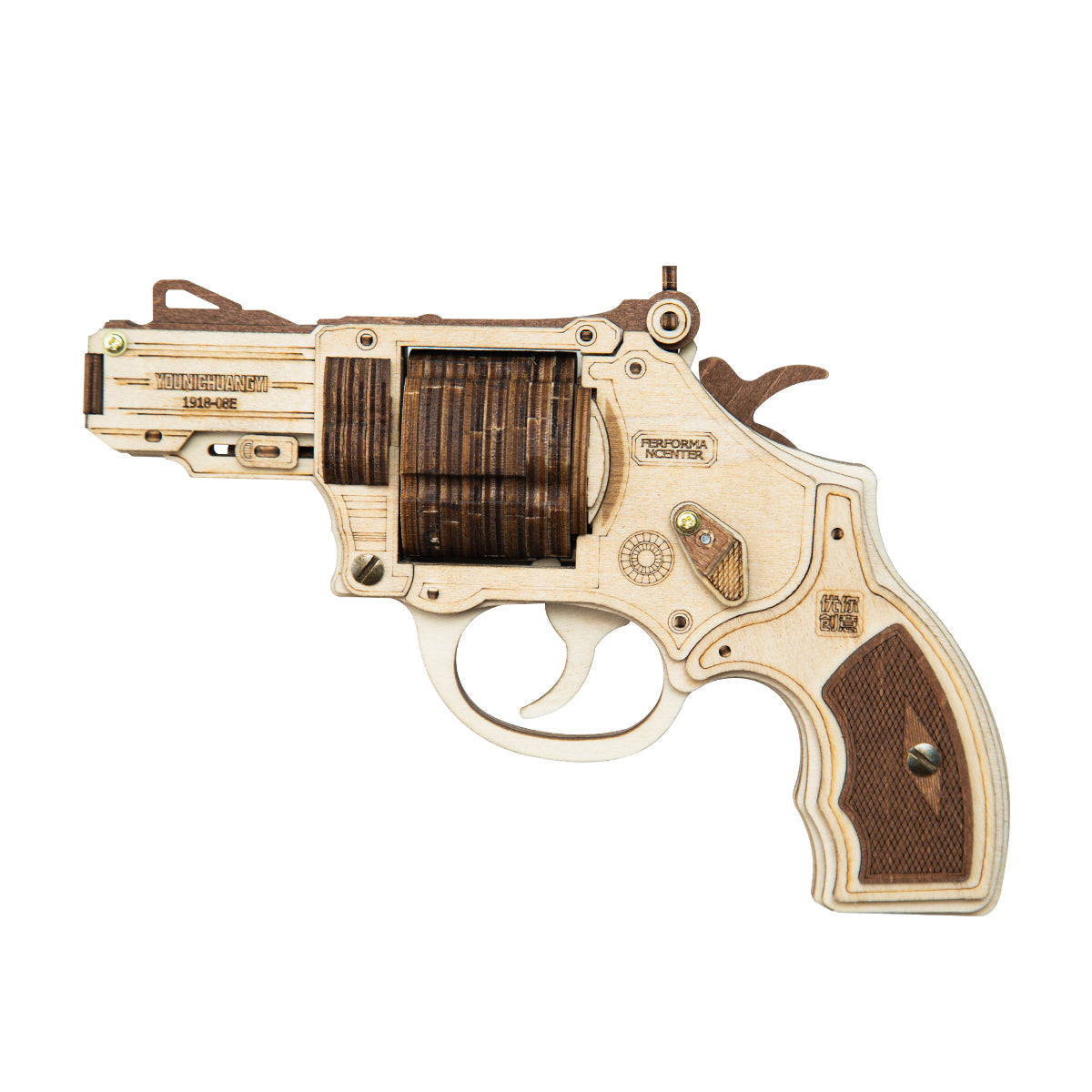 Revolver 3D Wooden Puzzle – surplusfun