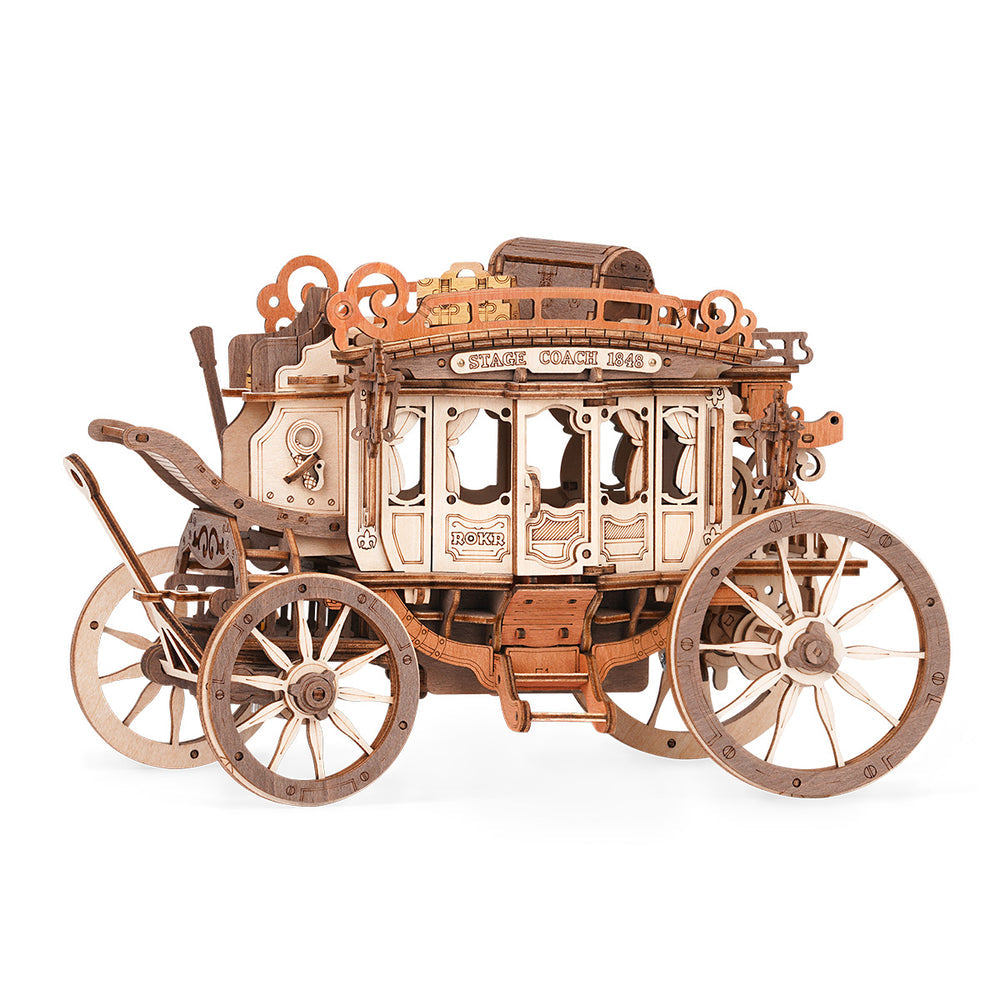 Stagecoach Music Box 3D Wooden Puzzle – surplusfun