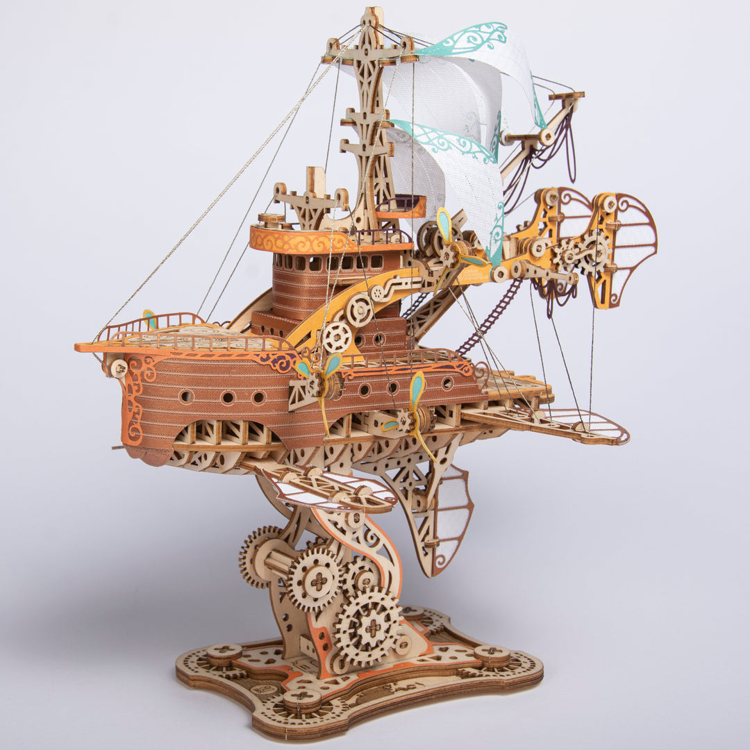 Masterpiece Fantasy Airships 3D Wooden Puzzle – surplusfun
