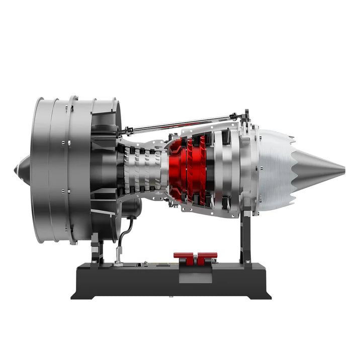Turbofan Engine Model Kit that Works - 1/12 Full Metal Dual-Spool Turb ...